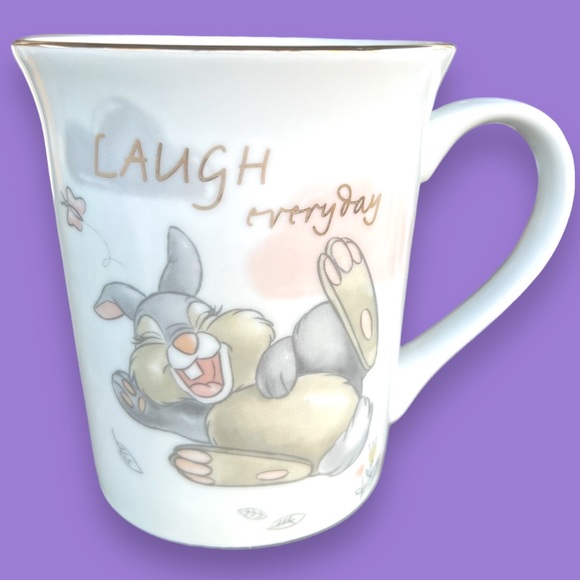 Disney | Dining | Disney Thumper From Bambi Laugh Everday Porcelain ...